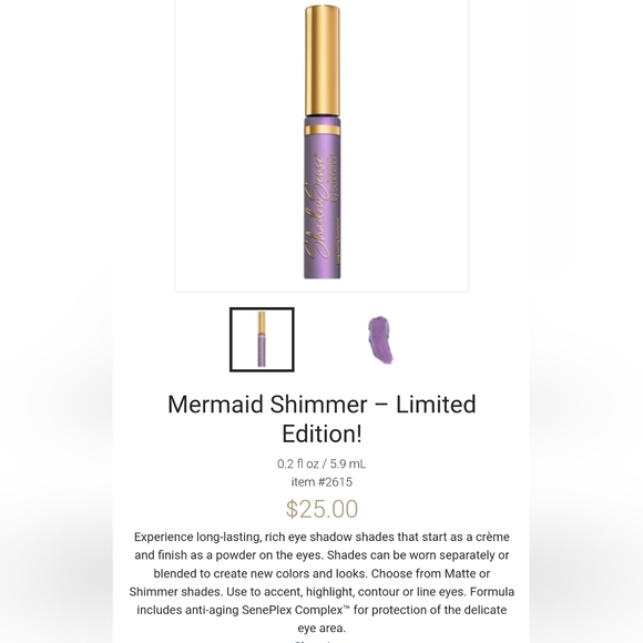 SeneGence | Makeup | Sengence Mermaid Shimmer Shadow Sense | Poshmark